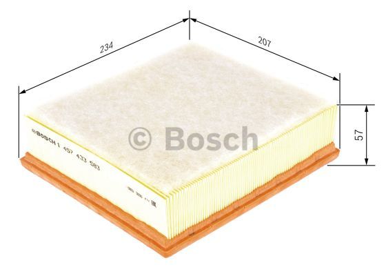 Luftfilter S 3583 - Volvo V70, V60 - Ford Focus, Mondeo