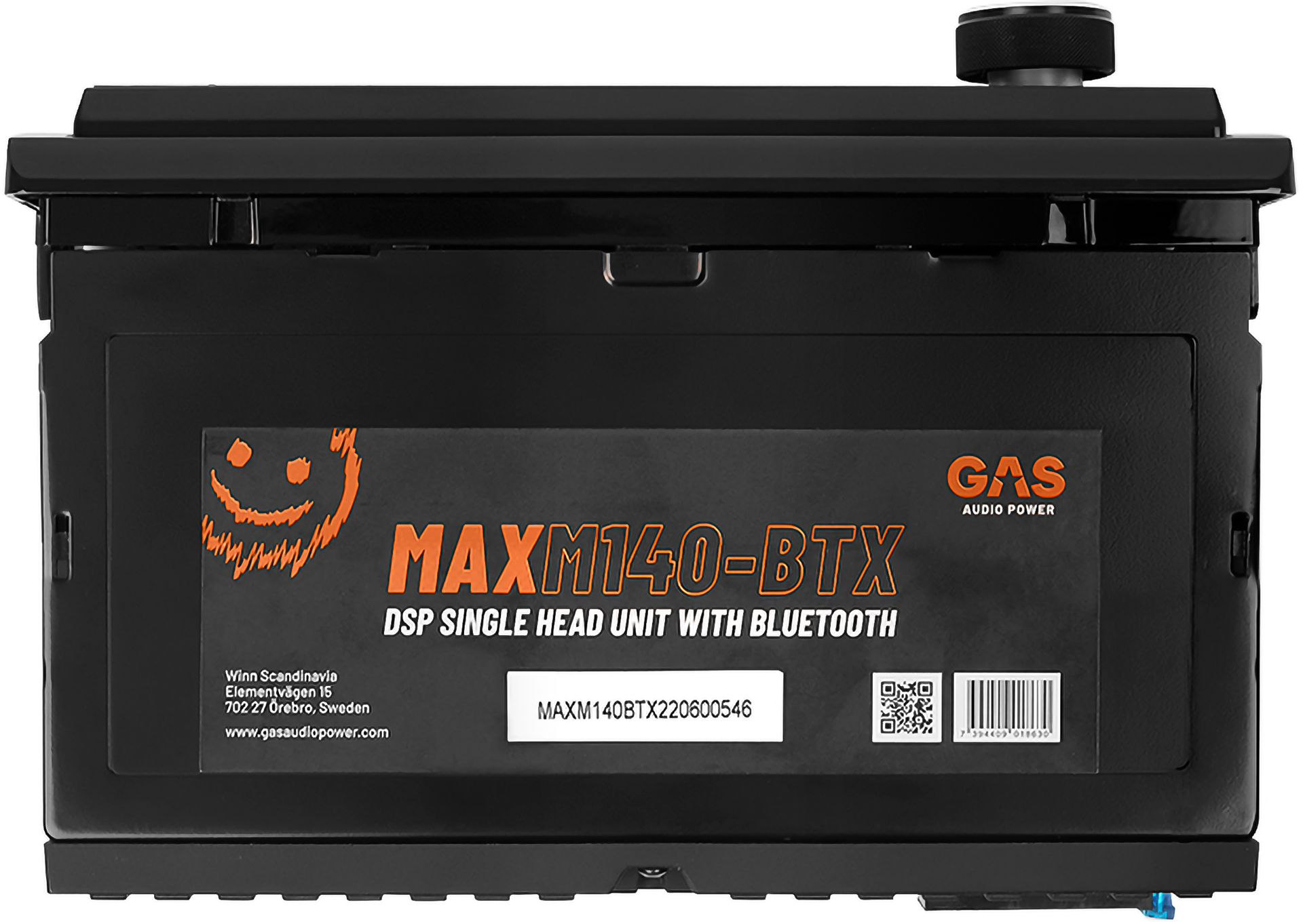 GAS MAX M140-BTX bilstereo med Bluetooth, 32-bit DSP och 3 par (4V) lå