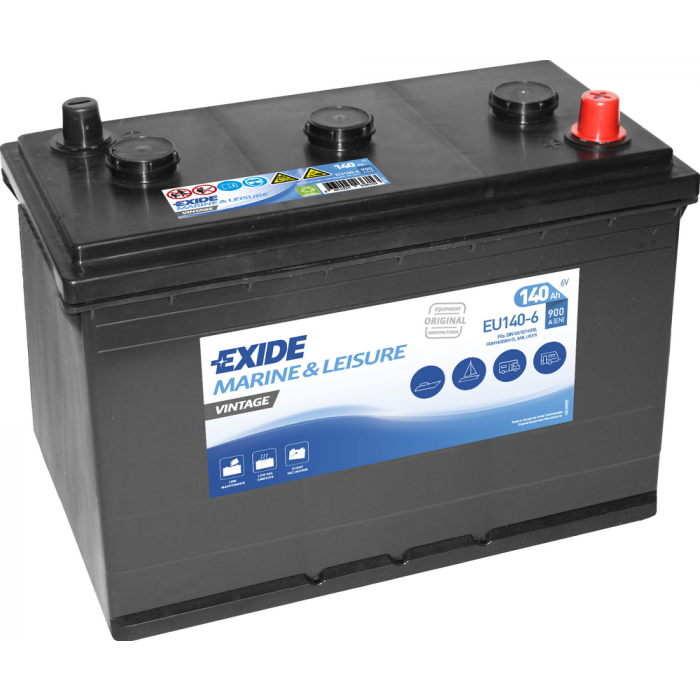 Exide Vintage EU140-6 140 Ah - Fritidsbatterier - Batterier och ...