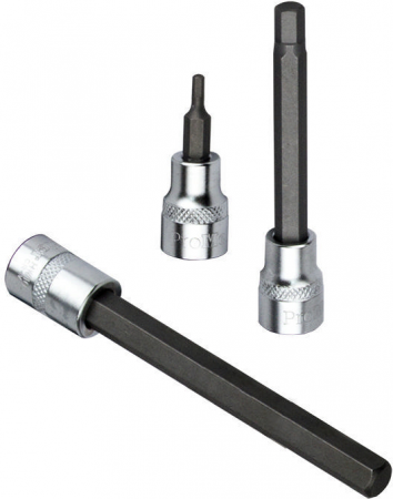 Hylsa 1/2" Insex 100mm Långa 12mm ProMeister