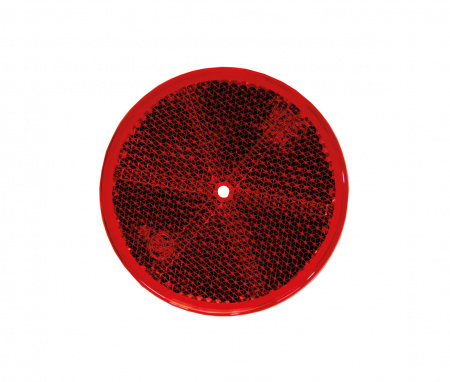 Reflex röd rund 60mm tejp 4-pack